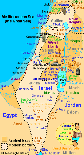 Rhonda & Gary's Holy Land Travels: October 23, 2012: 3 maps of the area